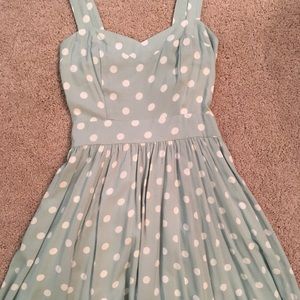 Modcloth | Dresses | Modcloth Sweetheart Mint Green Polka Dot Dress ...
